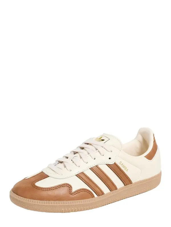 Adidas Samba Og Sneakers - White/dusky Bronze/gold Met