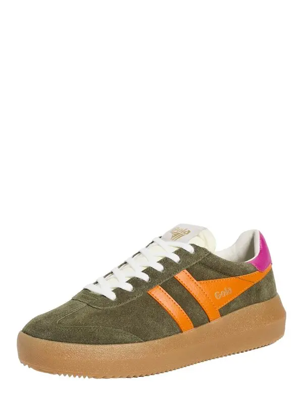 Gola Athena Sneakers - Khaki/clementine/fuchsia