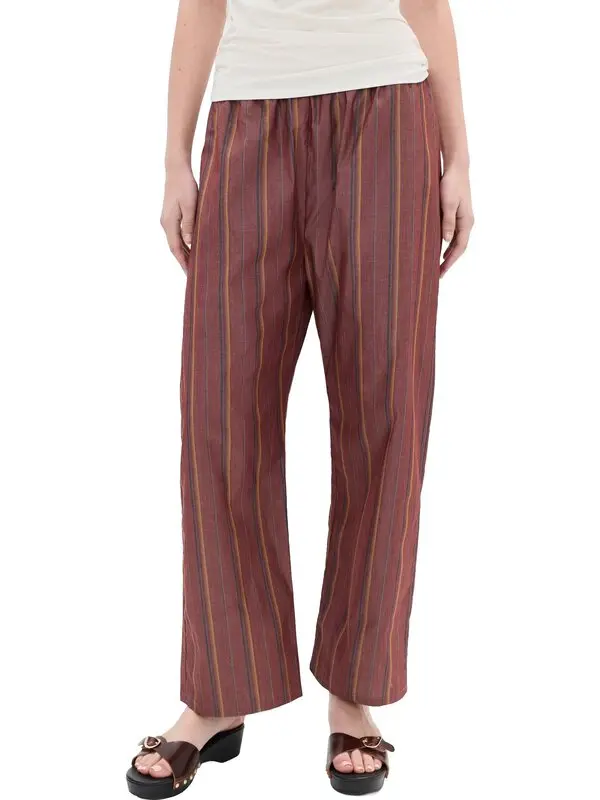 LE BOP Kelsey Pants - Rust Stripe