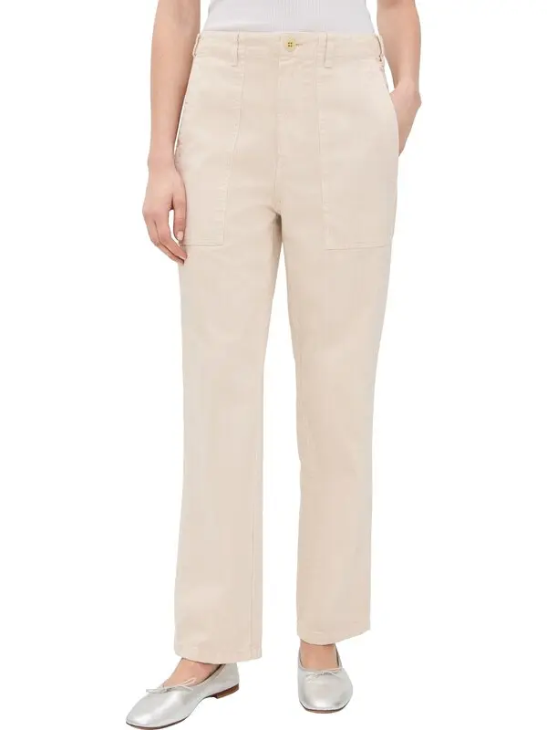 ALEX MILL Neil Herringbone Pants - Ecru