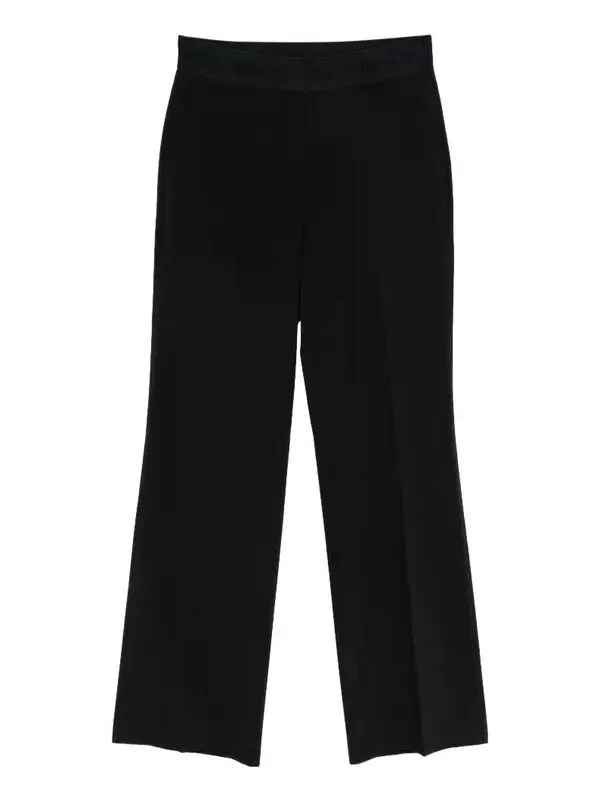 CAMBIO Ava Logo-waistband Trousers - Black