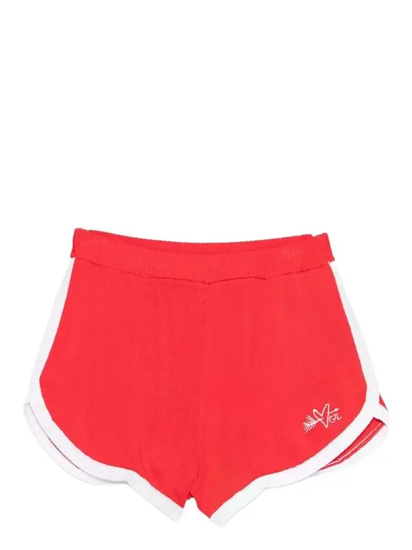 CHARLES JEFFREY Logo-detail Shorts - Red
