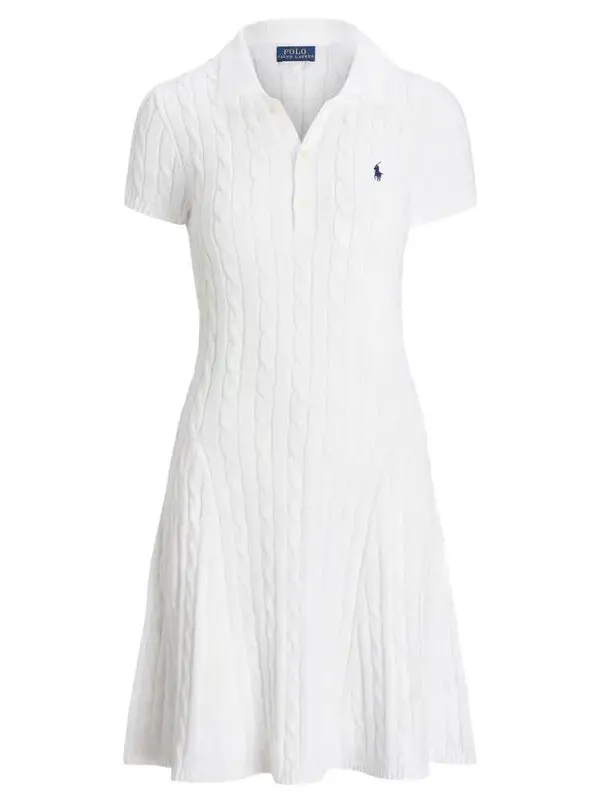 Polo Ralph Lauren Cable-knit Midi Dress - White