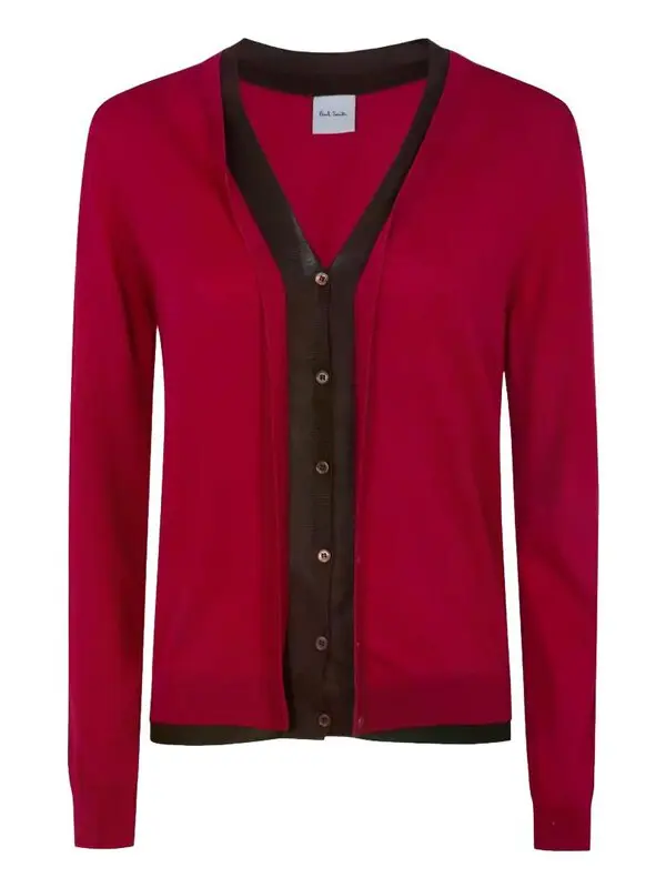 Paul Smith Layered V-neck Cardigan - Red