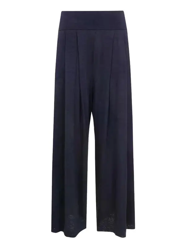 Labo.art Pleated Wide Leg Trousers - Blue