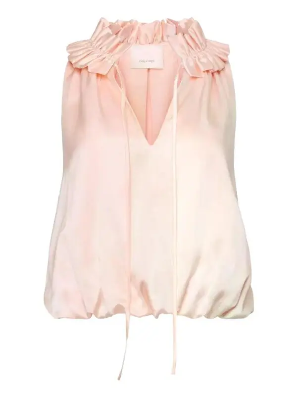 Cinq À Sept Lucianna Ruffled Top - Pink