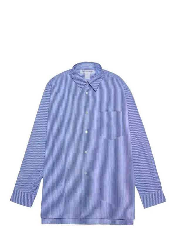 Comme Des Garçons Stripe Pocket Shirt - Blue