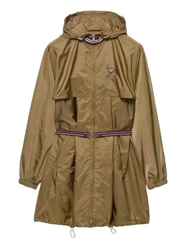 Prada Lightweight Re-nylon Raincoat - Brown