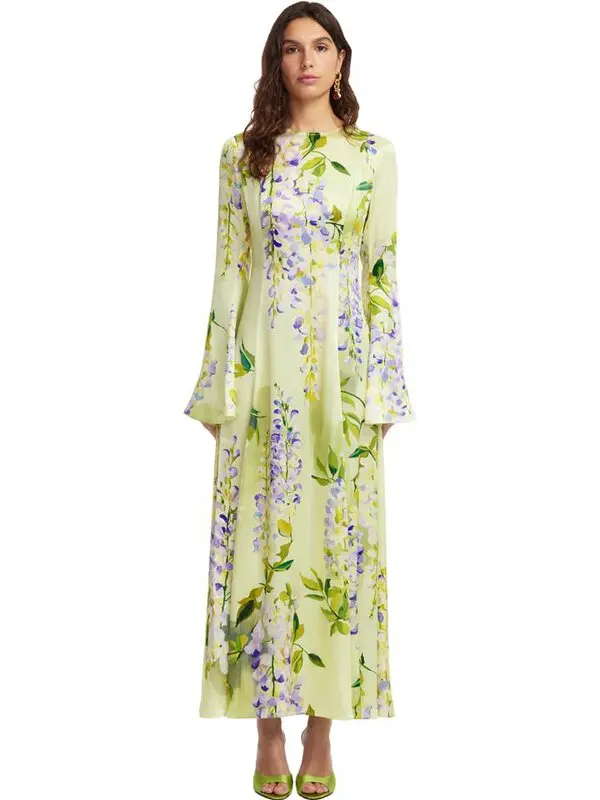 LEO LIN Francesca Maxi Dress - Wisteria Print