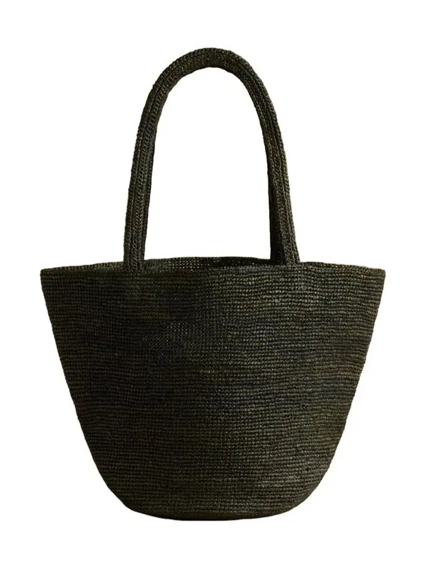 Jenni Kayne Hollis Raffia Bag - Olive
