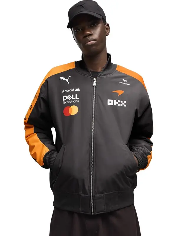 PUMA X Mclaren Racing Replica Bomber Jacket - Orange