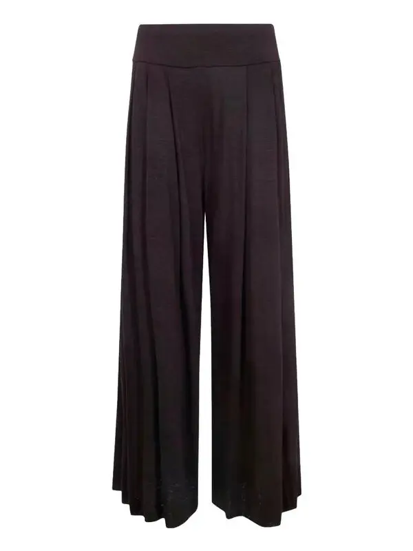 Labo.art Pleated Wide Leg Trousers - Brown