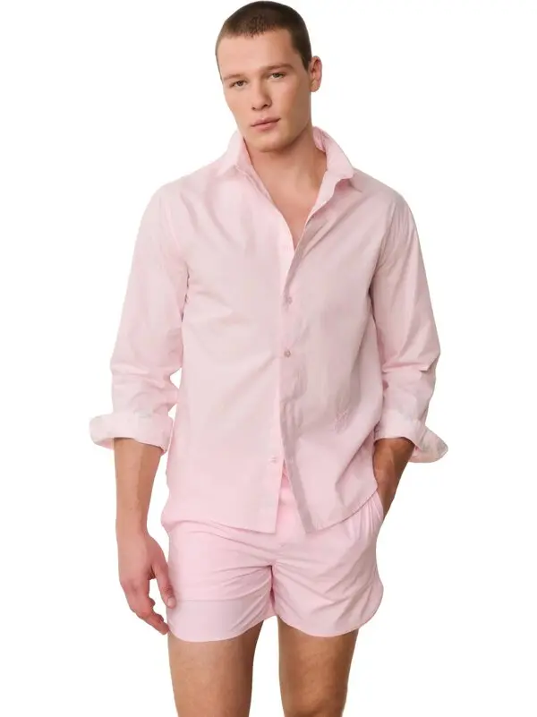 LoveShackFancy Hudley Shirt - Starlit Pink