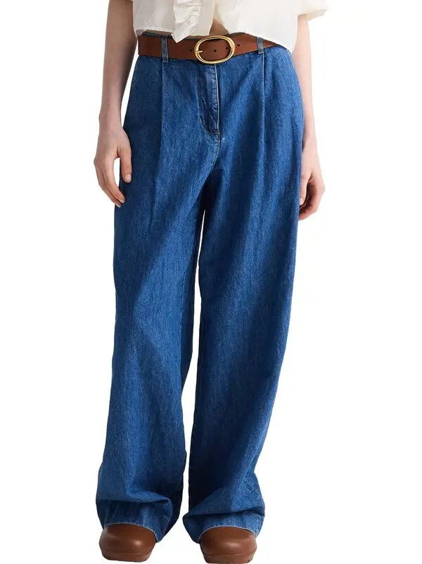 TWP Hudson St Jean Linen-cotton Denim Pants - Paris
