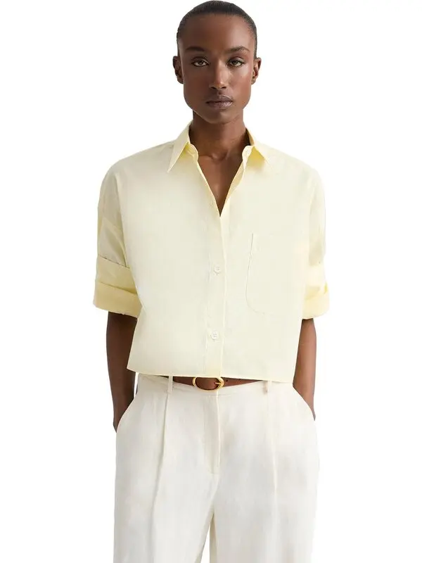 TWP Next Ex Shirt In Superfine Cotton Shirting - Flan