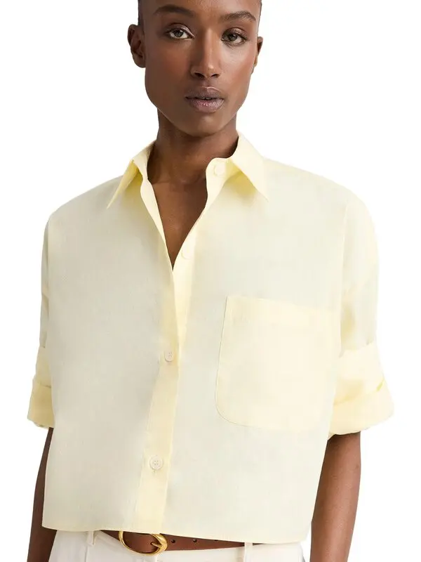 TWP Next Ex Shirt In Superfine Cotton Shirting - Flan