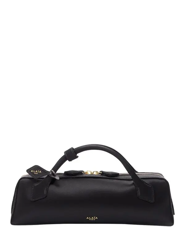 Alaïa Le Teckel Satin Clutch - Black
