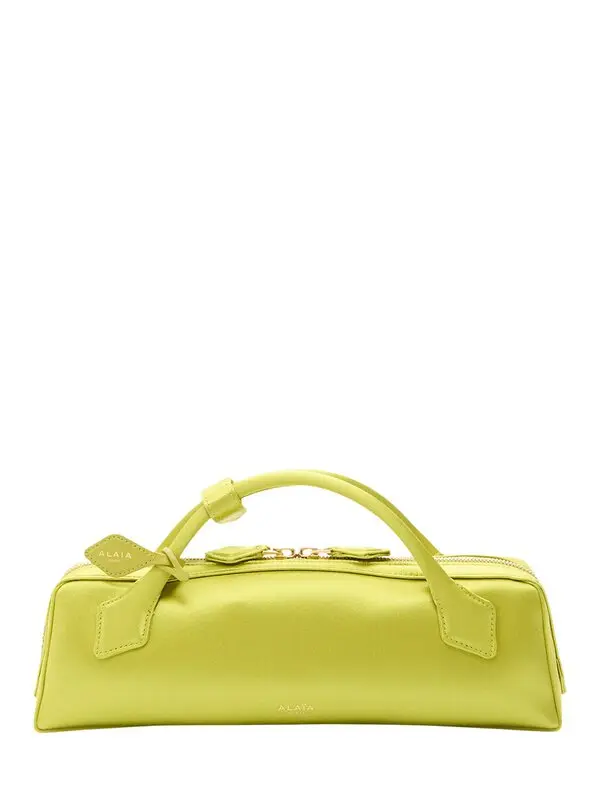 Alaïa Le Teckel Satin Clutch - Yellow