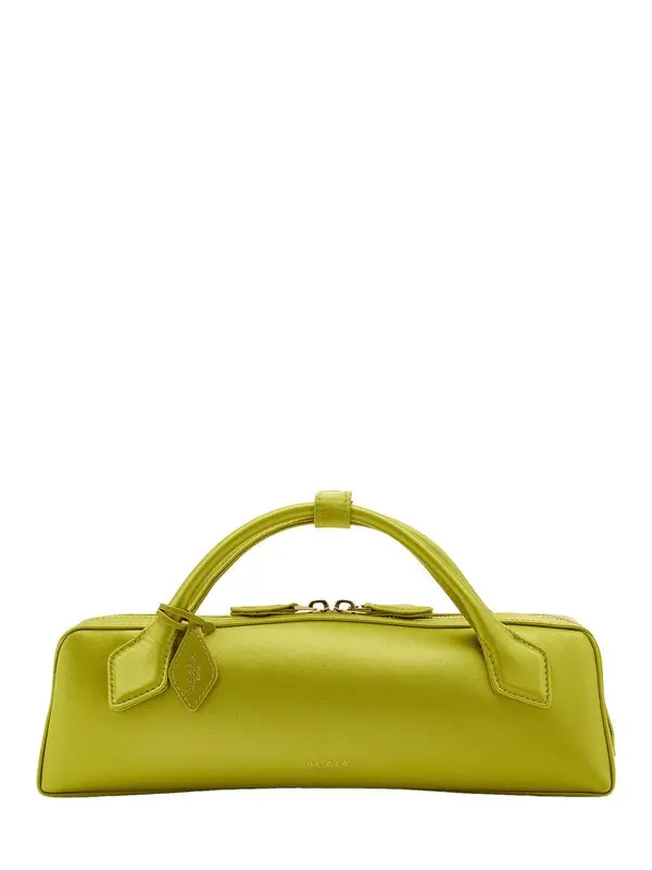 Alaïa Le Teckel Satin Clutch - Yellow