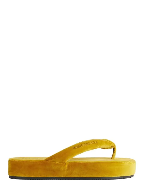 Balenciaga Jet Lag Thong Sandals - Yellow