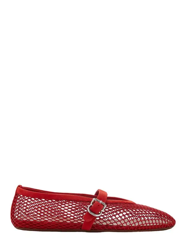 Alaïa Mesh Ballet Flats - Orange