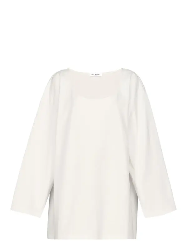 Alaïa Loose-fitting Cotton T-shirt - White