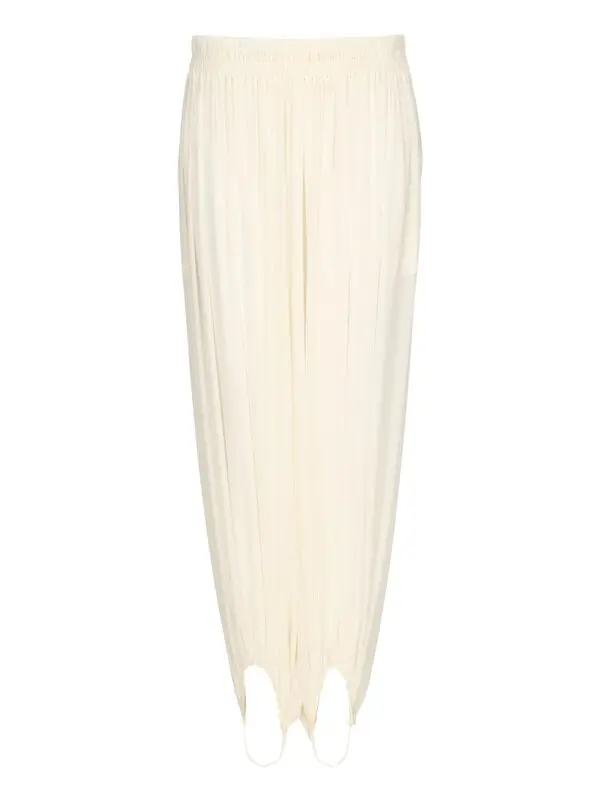Alaïa Stretch Silk Tension Pants - Neutral