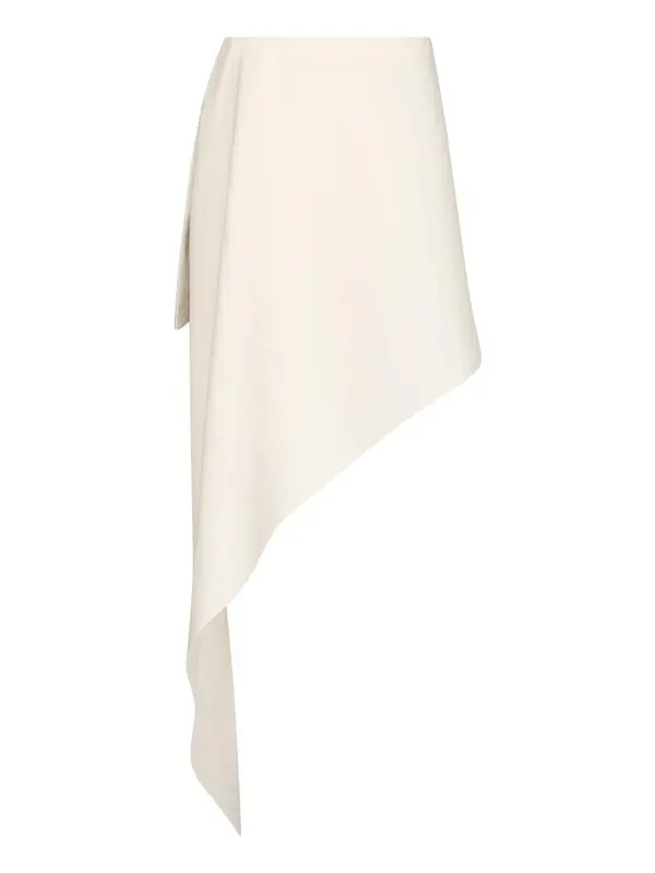 Alaïa Poplin Pointed Skirt - Ivory
