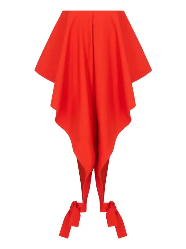 Alaïa Paneled Cotton Pants - Orange