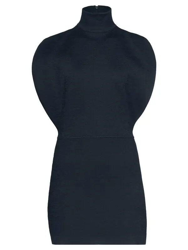 Alaïa Knit Cinched Mini Dress - Navy