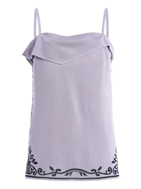 HIGH SPORT Jess Knit Top - Purple