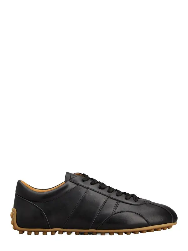 TOD'S T Marathon Leather Sneakers - Black