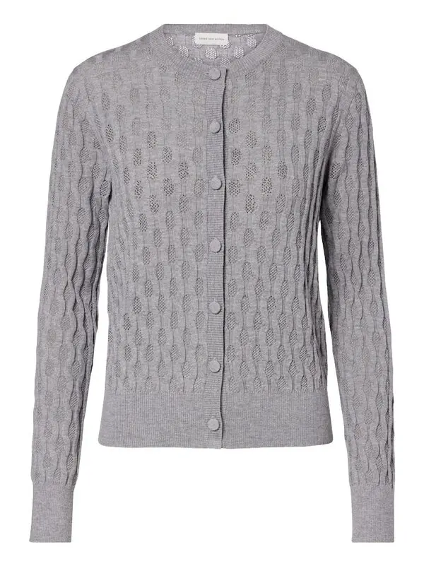 Dries Van Noten Wool Cardigan - Grey