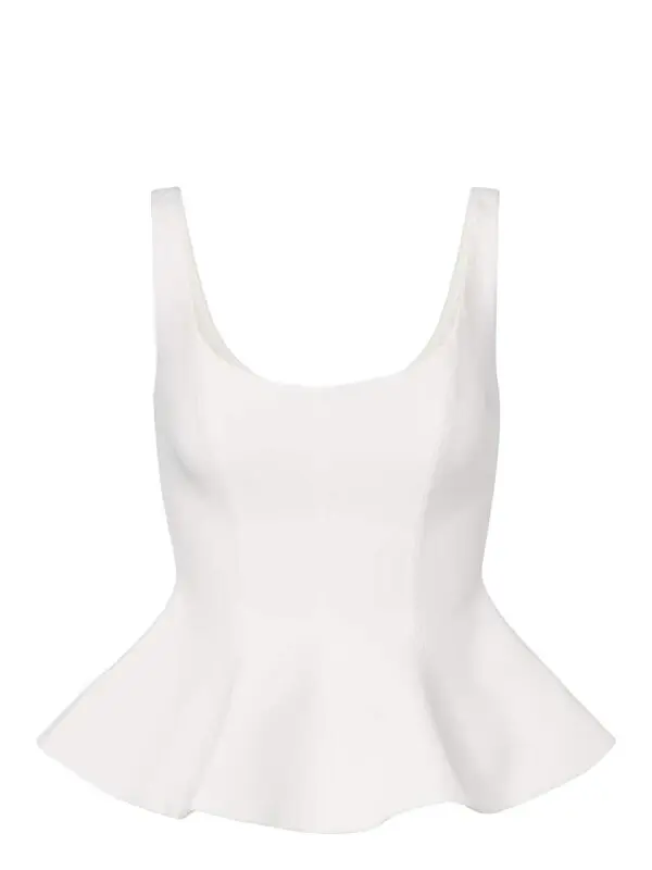 Roland Mouret Crêpe Top - White