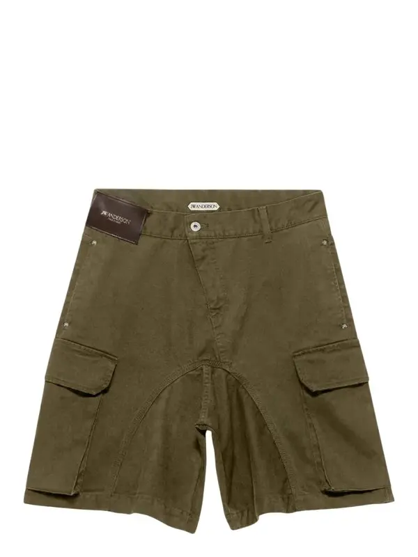 JW Anderson Bermuda Shorts With Twisted Patch Pocket - Beige