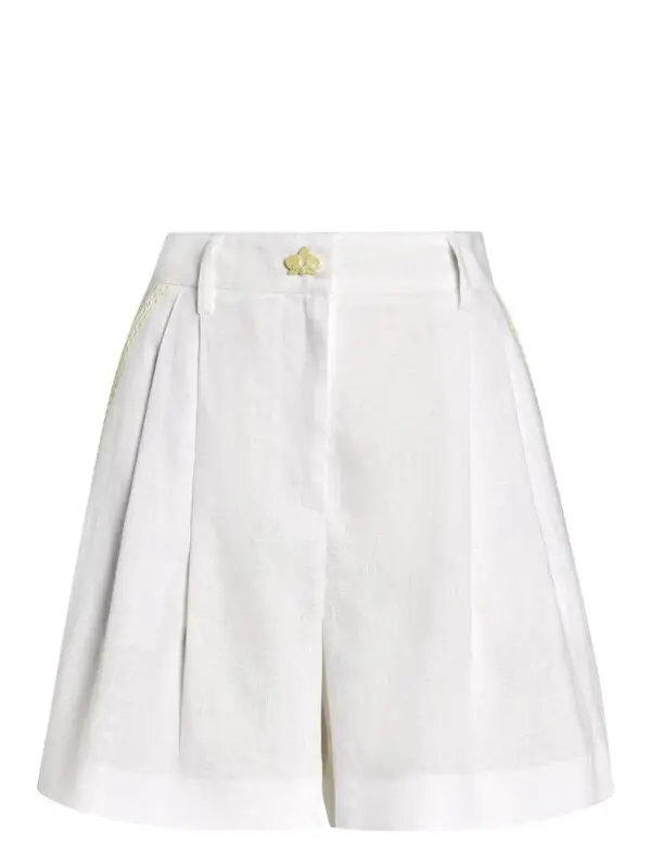 GENNY Linen Shorts - White