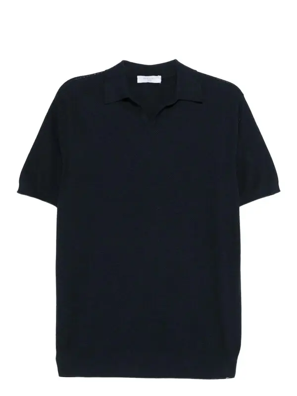Boglioli Cotton Polo Shirt - Black