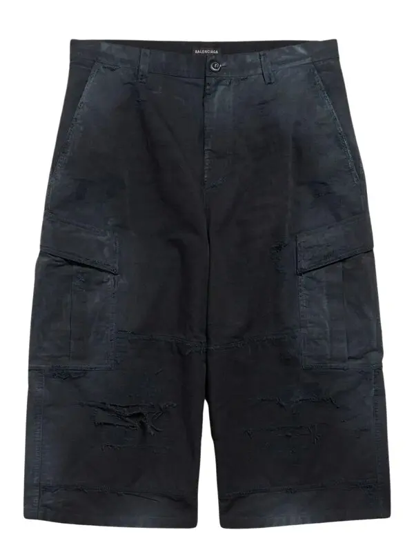 Balenciaga Cropped Bermuda Shorts - Black