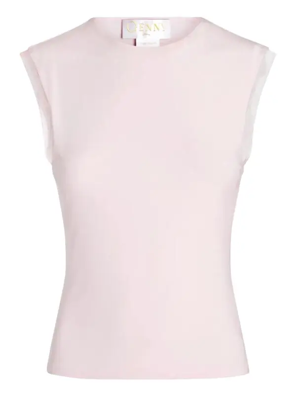 GENNY Sleeveless Jersey Top - Pink