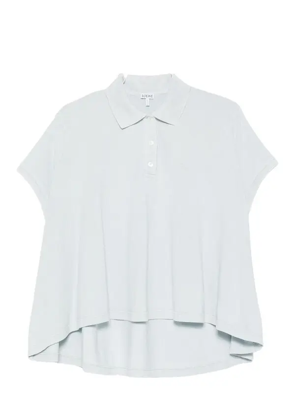 Loewe Anagram Cotton Polo Shirt - Sky Blue