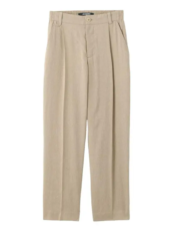 Jacquemus Le Pantalon Croisiere Trousers - Beige
