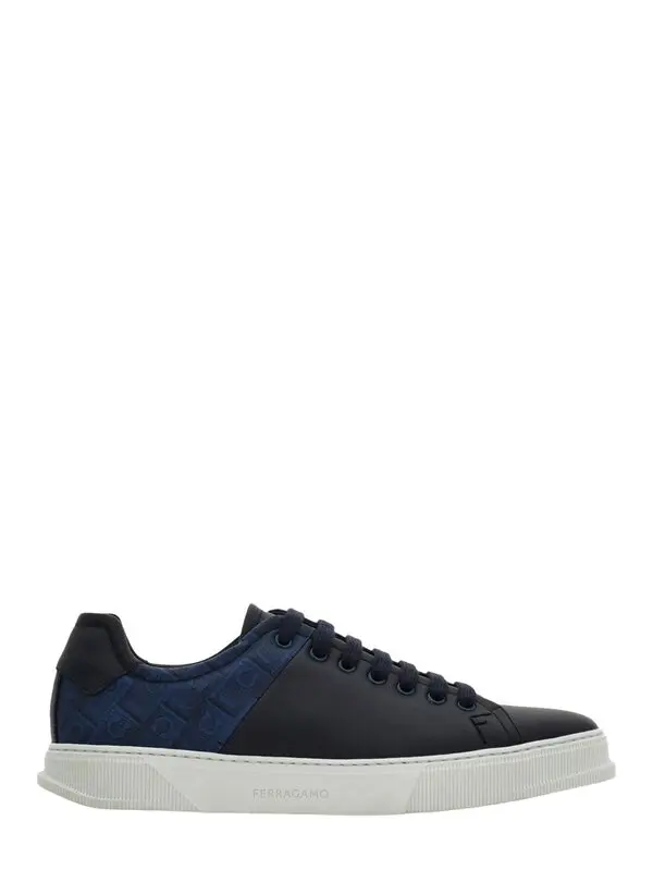 FERRAGAMO Leather Sneakers - Blue