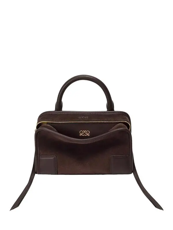 Loewe Amazona 180 Mini Leather Handbag - Brown