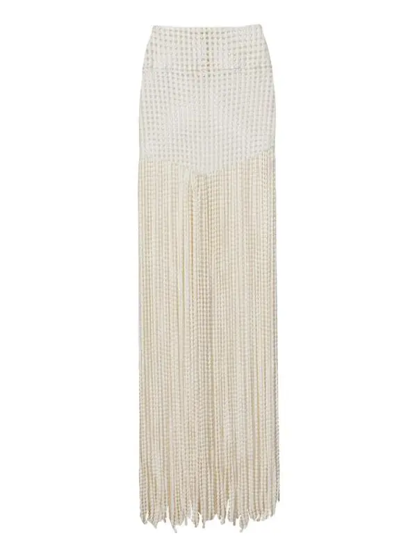 Alaïa Trompe L’oeil Wide-leg Pants - White