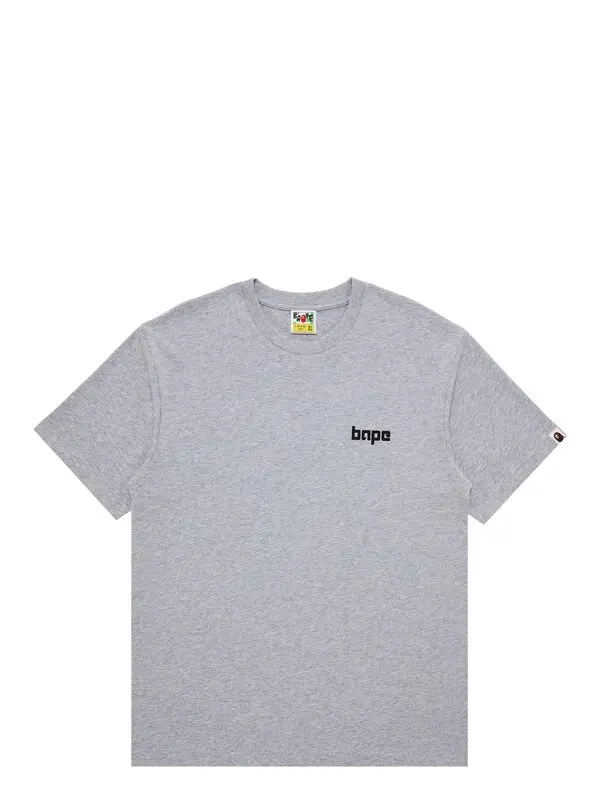 A BATHING APE Logo Tee - Grey