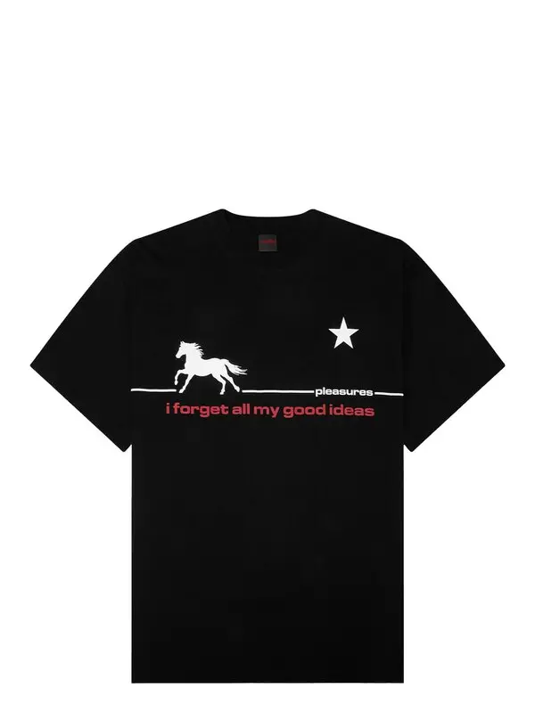 PLEASURES Forget T-shirt - Black