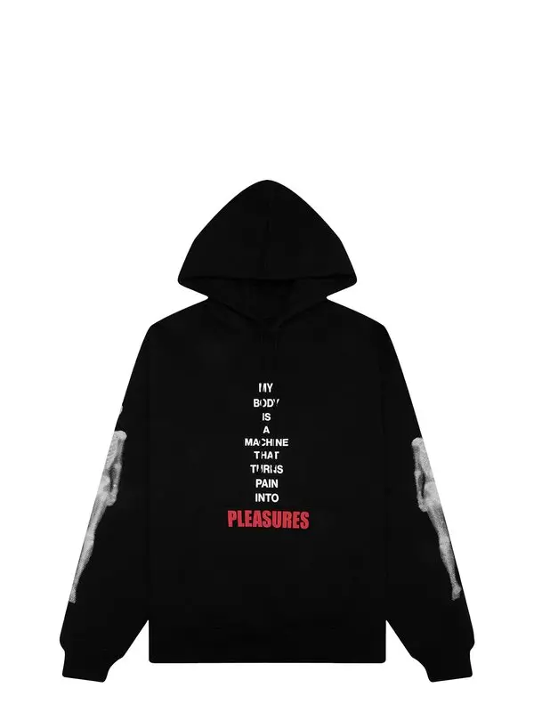 PLEASURES Machine Hoodie - Black