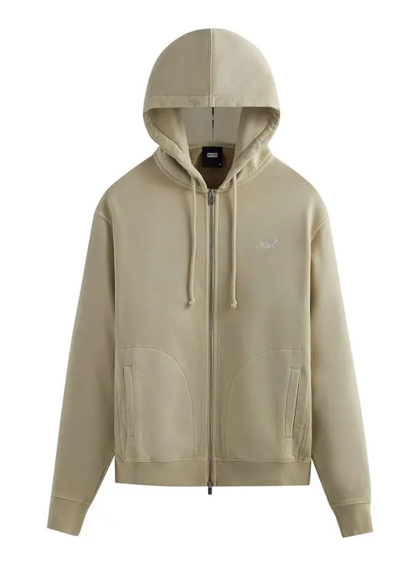 Kith Williams V Zip Up Hoodie - Cream