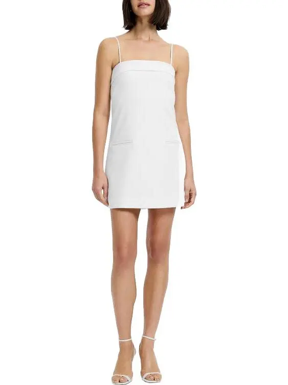 French Connection Azra Foldover Detail Minidress - Summer White