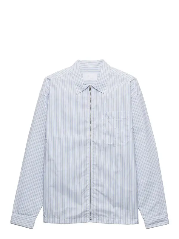 Prada Re-nylon Zipper Shirt - White